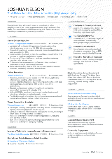 26 Truck Driver Resume Examples & Guide for 2025