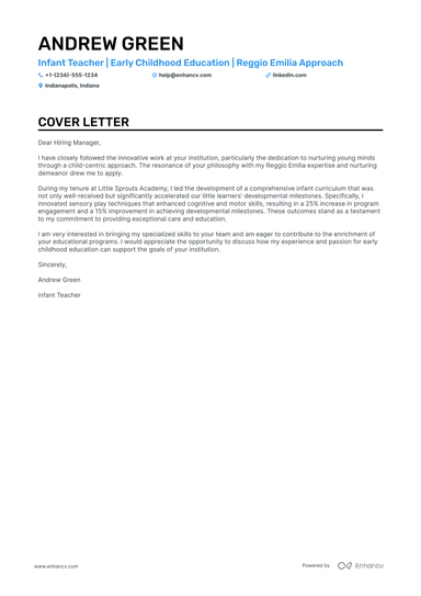 4 Professional Early Childhood Teacher Cover Letter Examples and ...