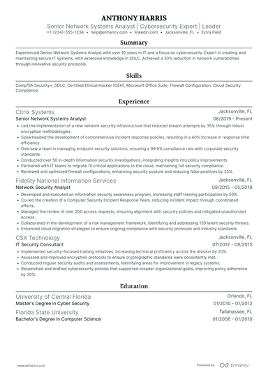 14 Ethical Hacker Resume Examples & Guide for 2025