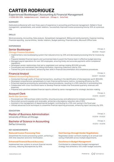 26 Bookkeeper Resume Examples & Guide for 2025