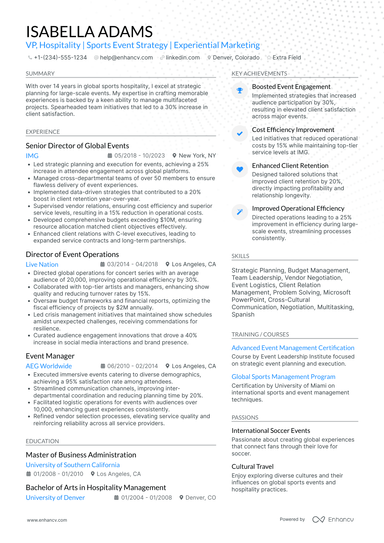 25 Event Planner Resume Examples & Guide for 2025