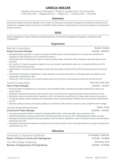 9 PMO Manager Resume Examples & Guide for 2025