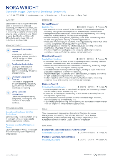 28 General Manager Resume Examples & Guide for 2025