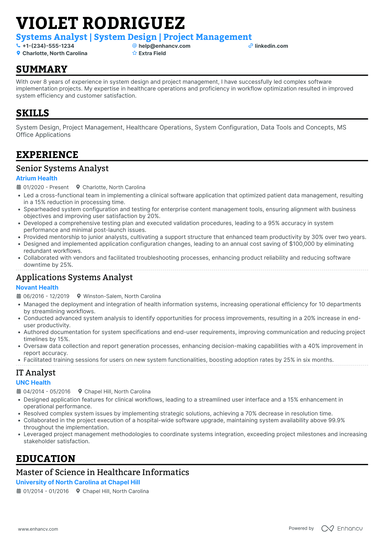 23 System Analyst Resume Examples That Got Jobs for 2025