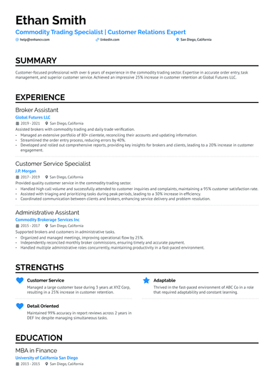 28 Broker Resume Examples & Guide for 2025