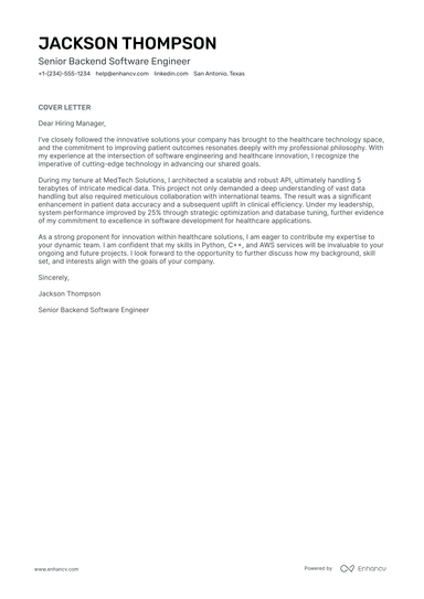 9 Professional Front End Developer Cover Letter Examples and Template ...