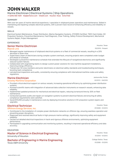 21 Electrician Resume Examples That Got Jobs for 2025