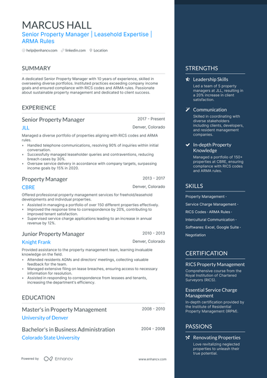 24 Property Manager Resume Examples & Guide for 2025