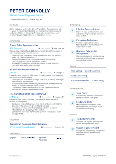 17 Sales Resume Examples & Guide for 2024