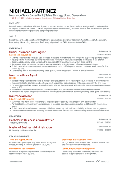 25 Insurance Agent Resume Examples That Got Jobs for 2025