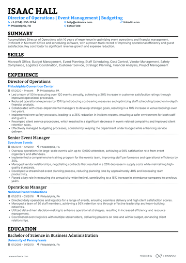 27 Director Resume Examples & Guide for 2025
