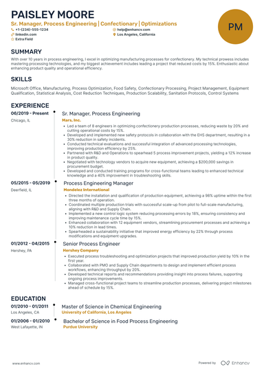 21 Process Engineer Resume Examples & Guide for 2025