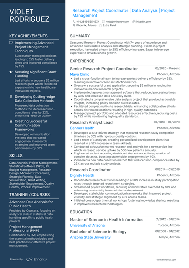 21 Project Coordinator Resume Examples & Guide for 2025