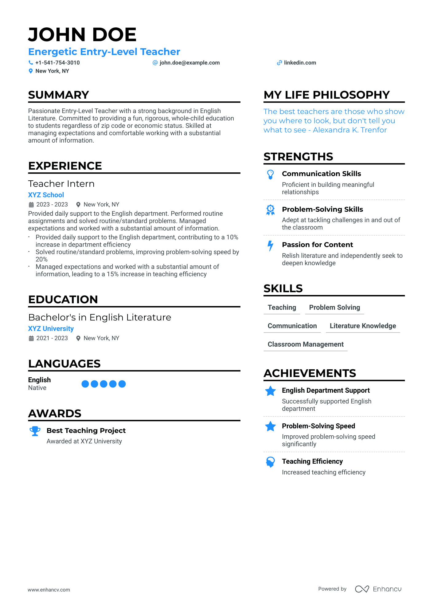 5 Entry-Level Resume Examples & Guide for 2026