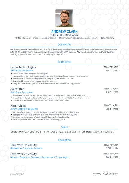 5 SAP Resume Examples & Guide for 2024
