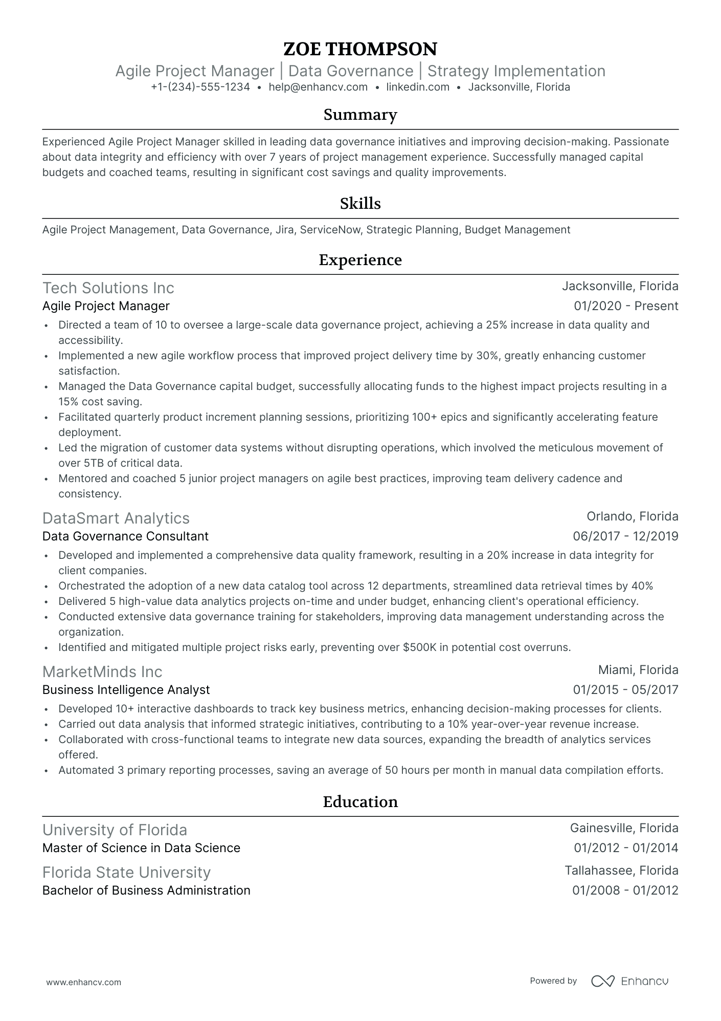 10 Agile Project Manager Resume Examples & Guide for 2026