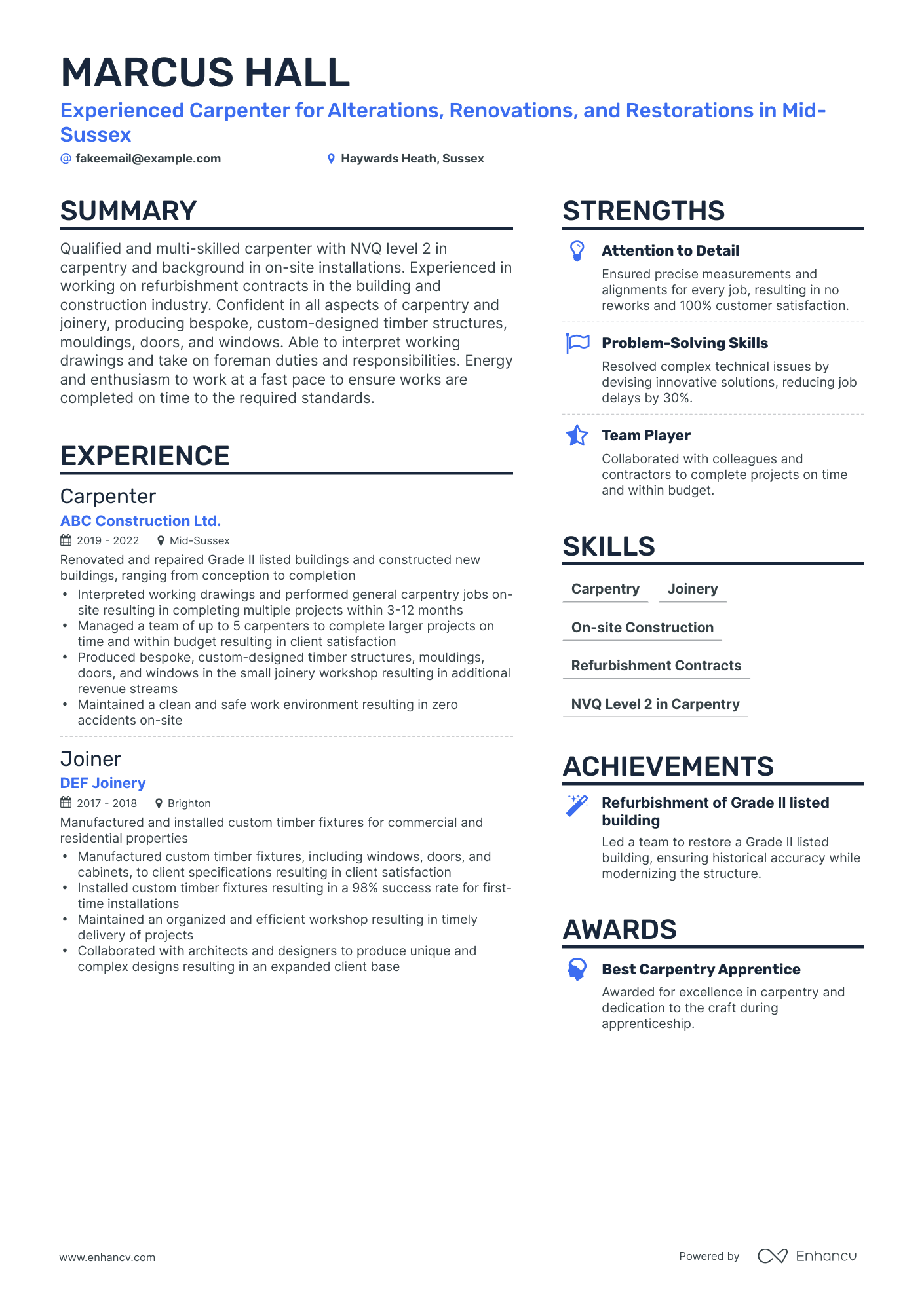 12 Construction Worker Resume Examples & Guide for 2024