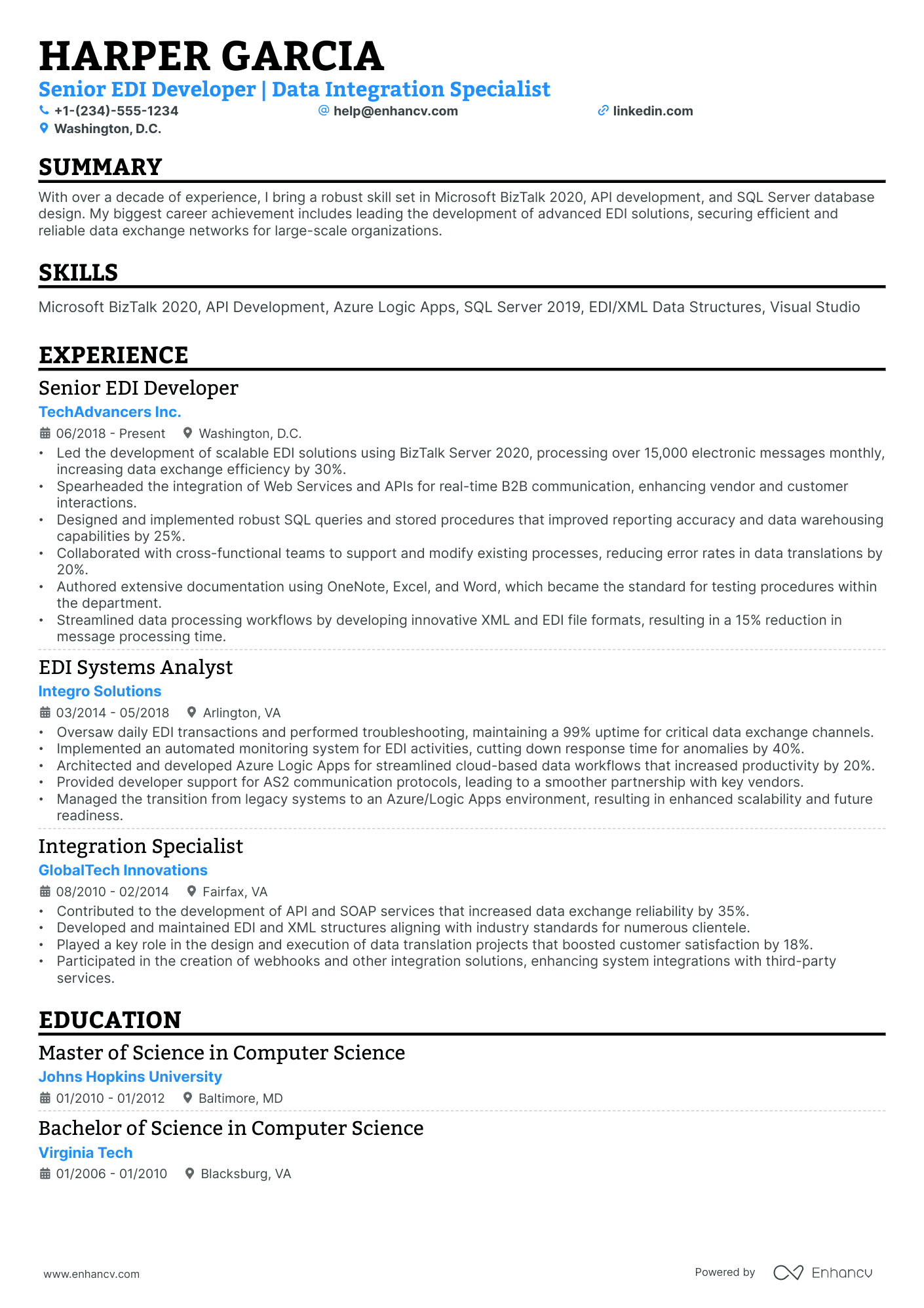 10 EDI Developer Resume Examples & Guide for 2025