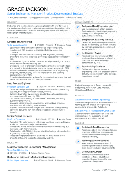 10 Director of Engineering Resume Examples & Guide for 2025