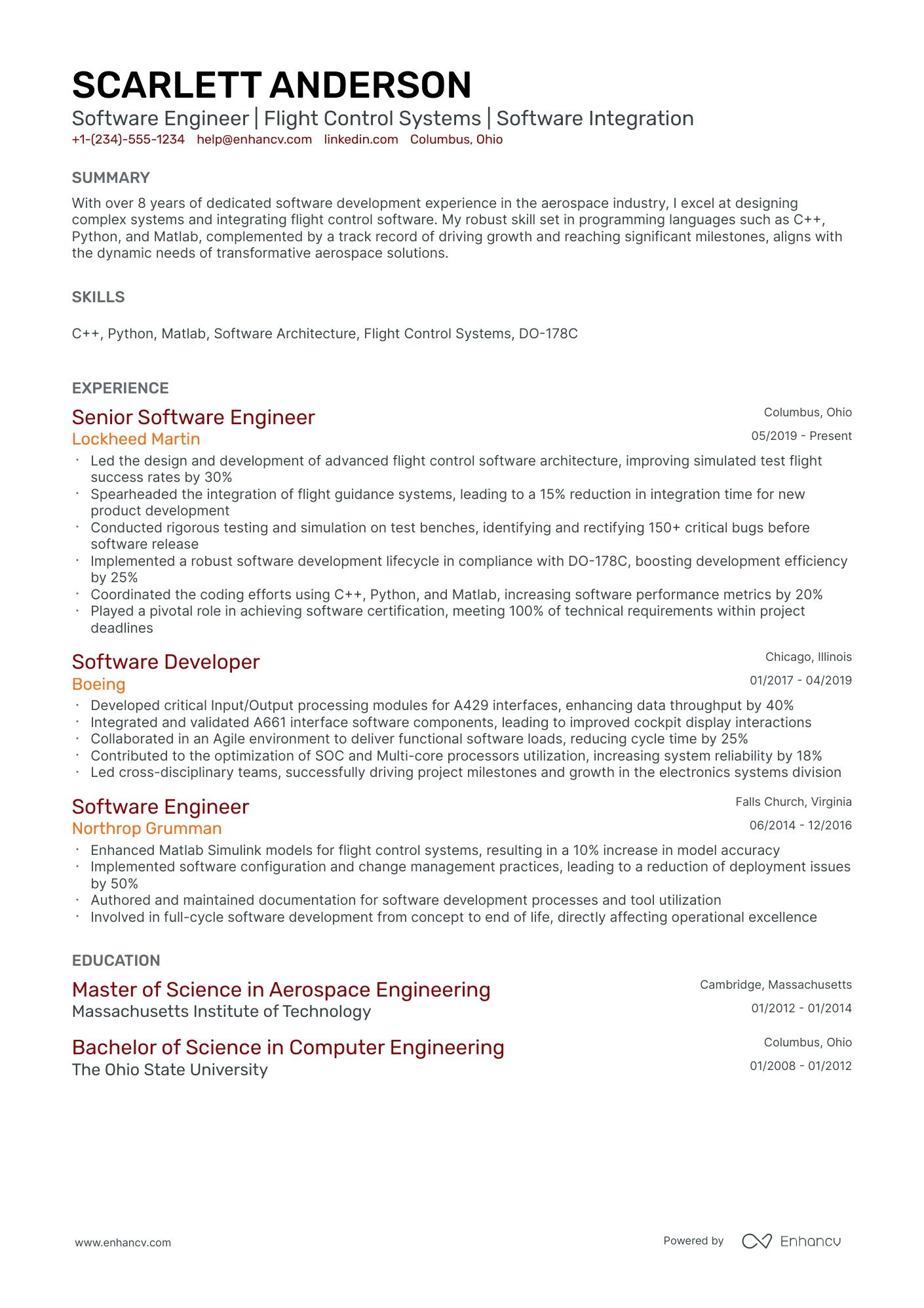 10 Embedded Software Engineer Resume Examples & Guide for 2025