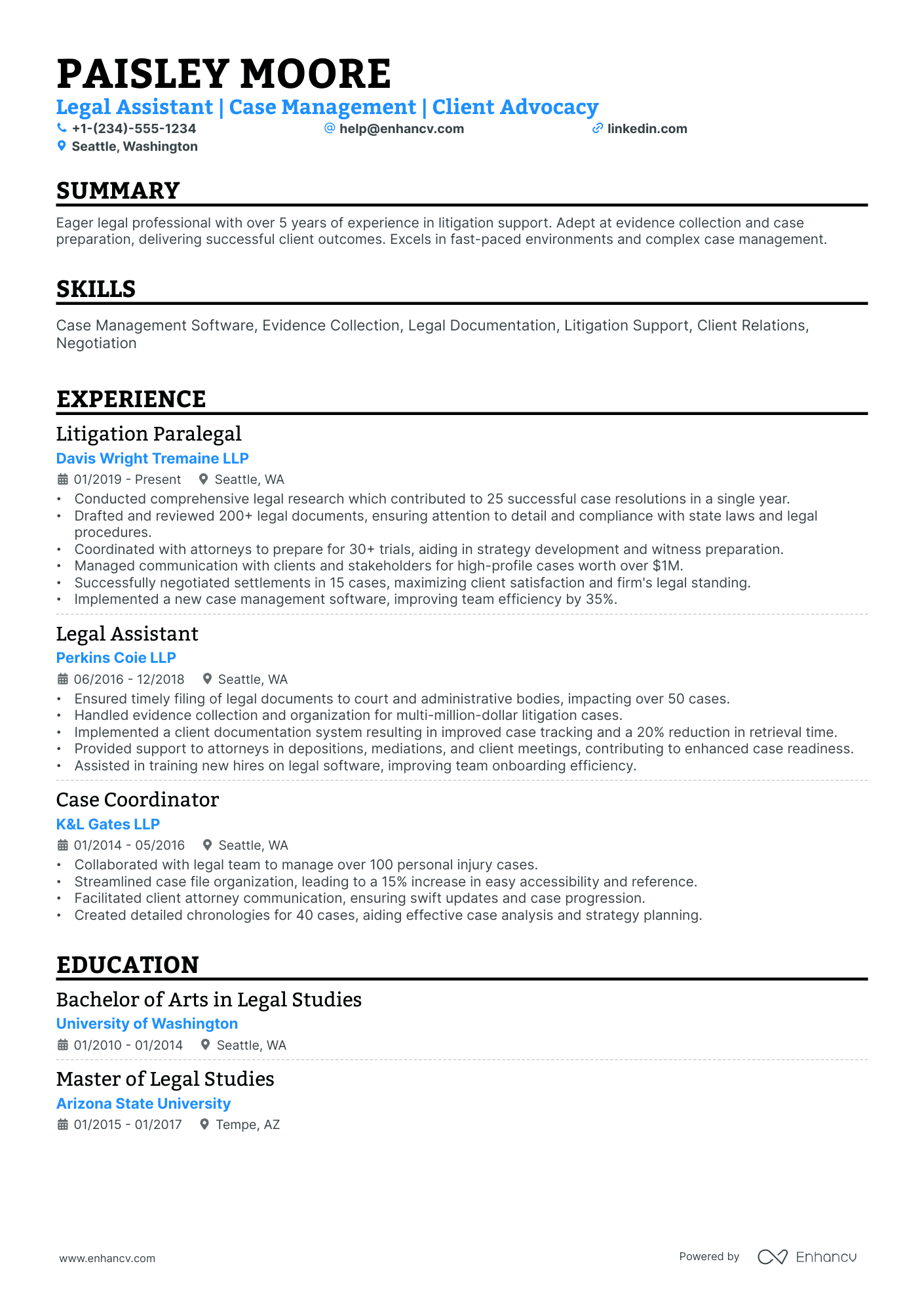 10 Case Manager Resume Examples - March 2025