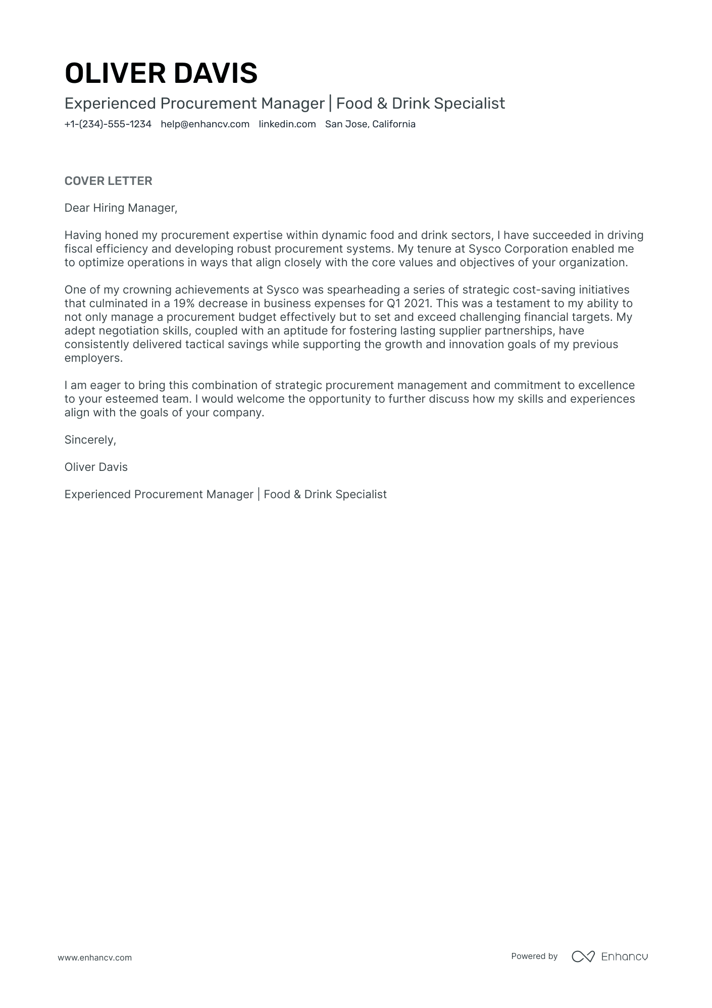 9 Professional Catering Cover Letter Examples and Template for 2024 ...