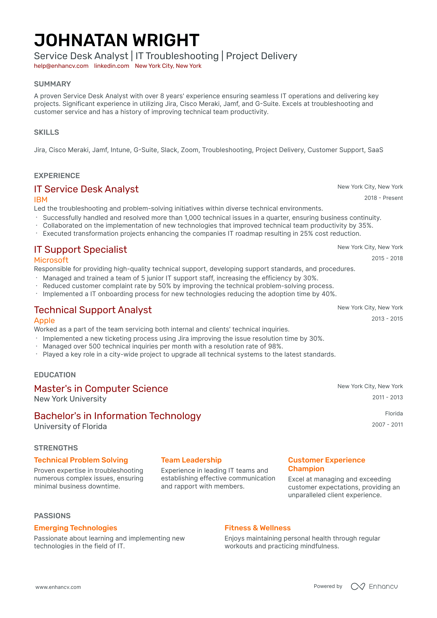 10 Service Desk Analyst Resume Examples & Guide for 2025 10 Service Desk Analyst Resume Examples & Guide for 2025