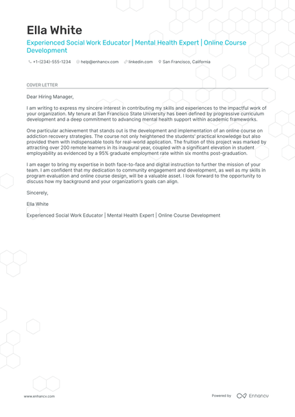 8 Professional Academic Cover Letter Examples and Template for 2024 ...