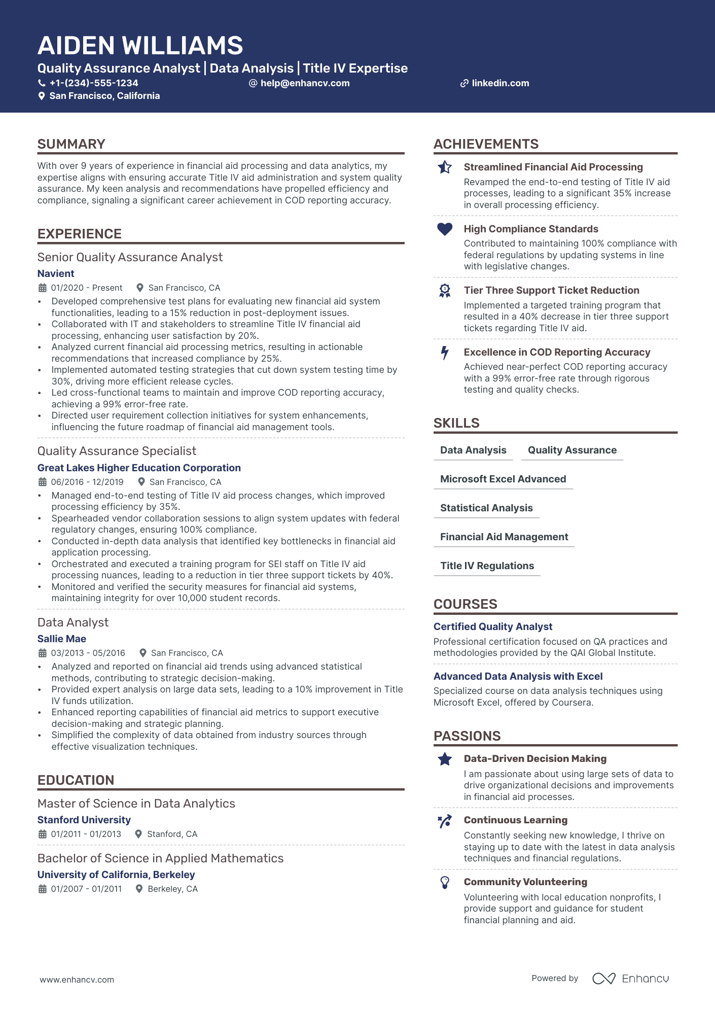 5 Quality Assurance Analyst Resume Examples & Guide for 2024