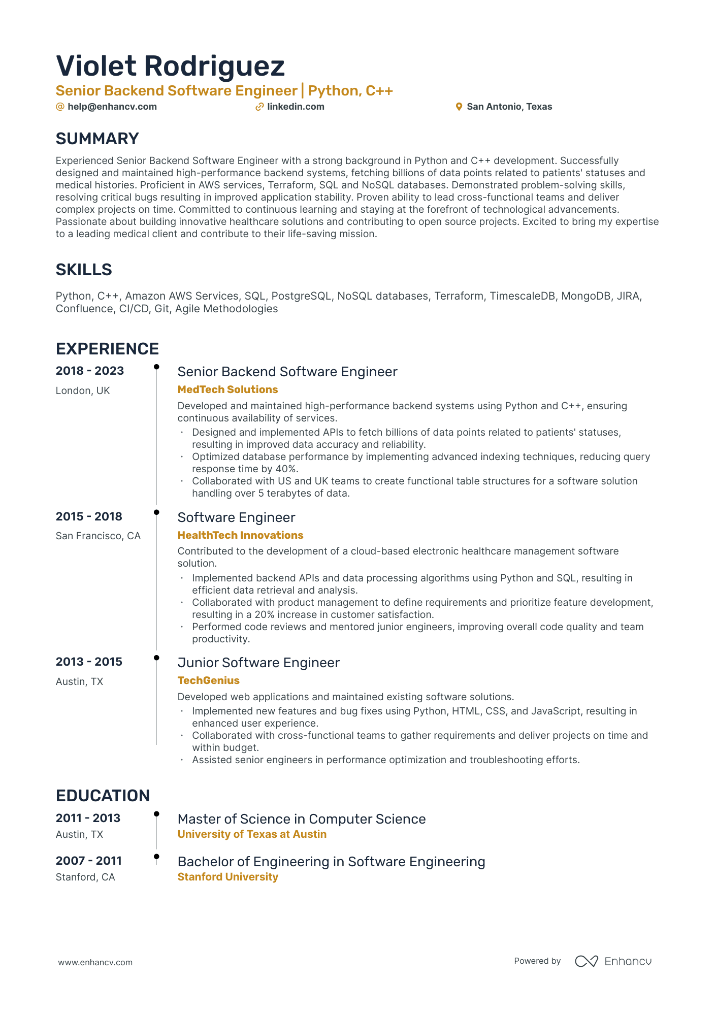 10 AWS Developer Resume Examples & Guide for 2025