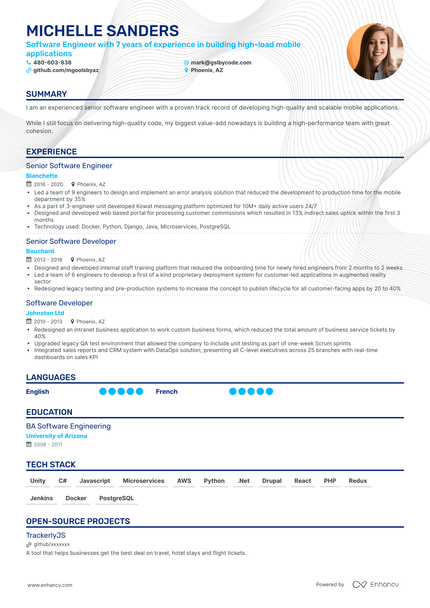 5 Tech Resume Examples & Guide for 2024