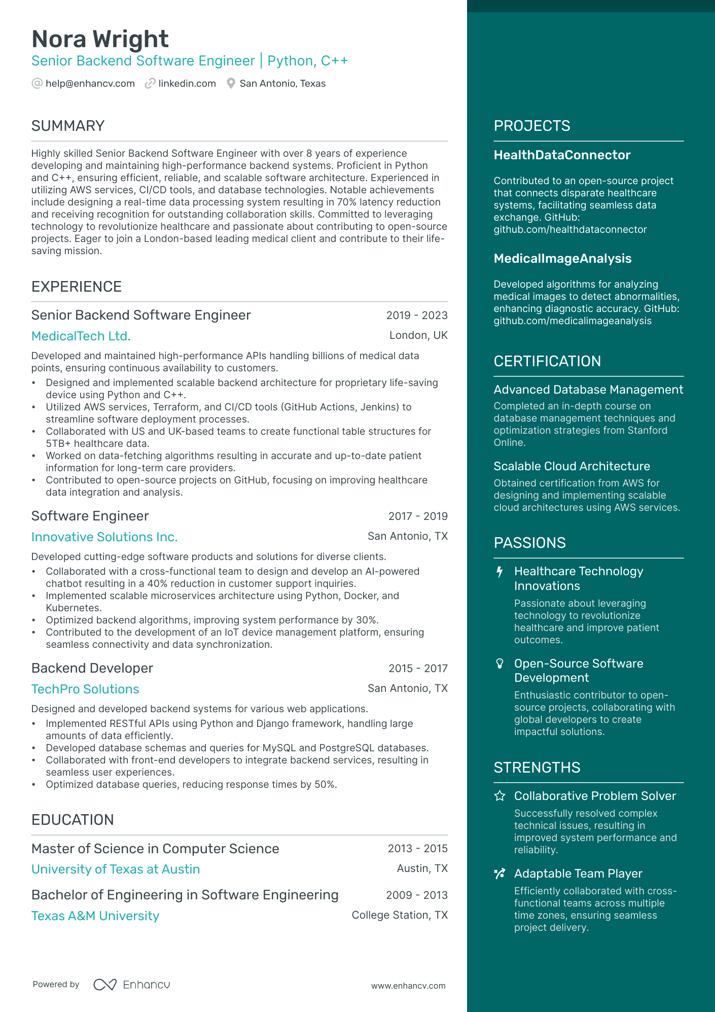 10 AWS Devops Resume Examples & Guide for 2025