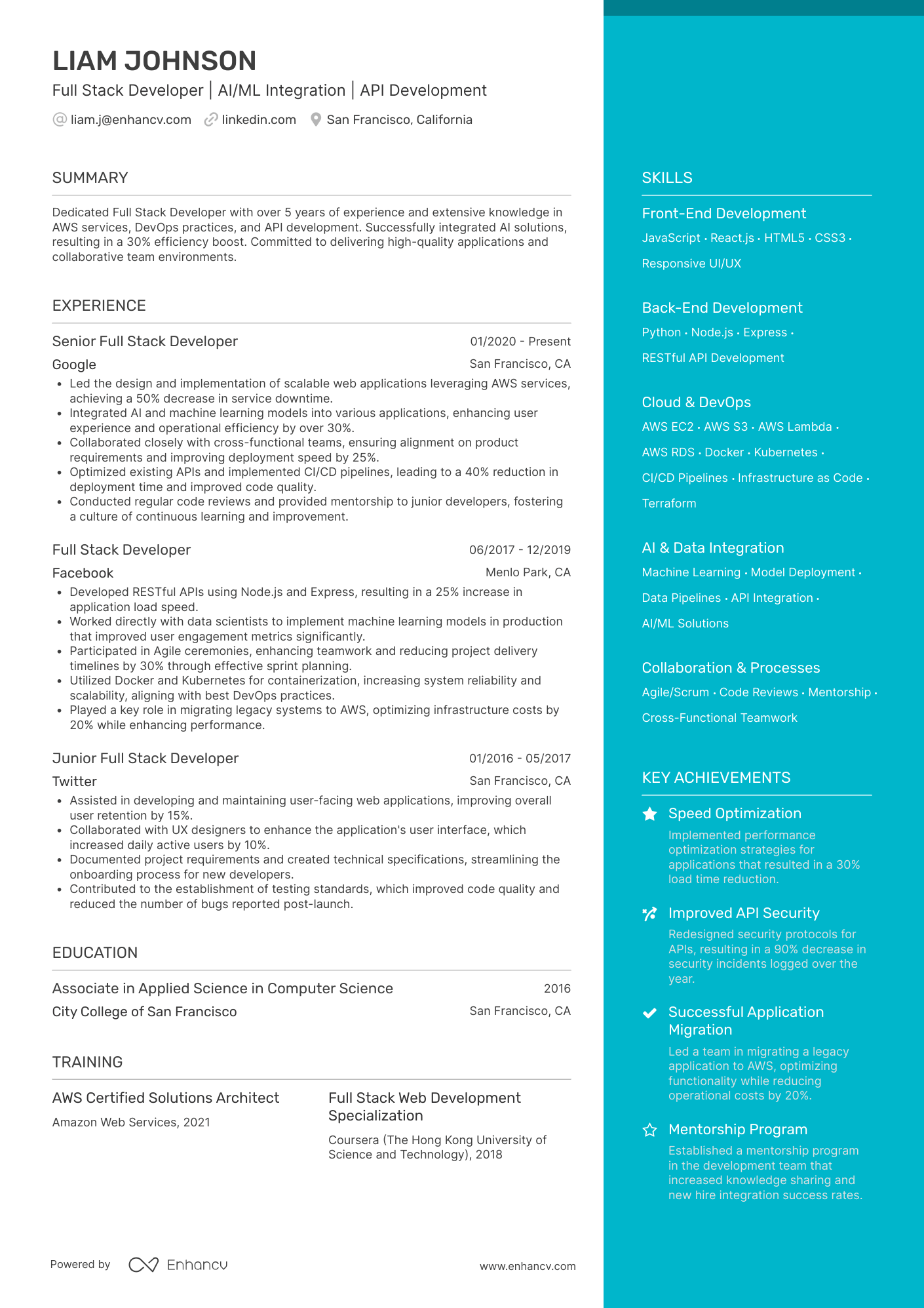 13 Full-Stack Developer Resume Examples & Guide for 2026
