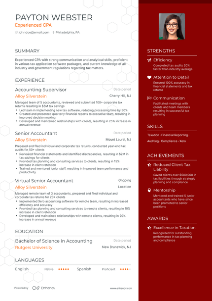5 CPA Resume Examples & Guide for 2024