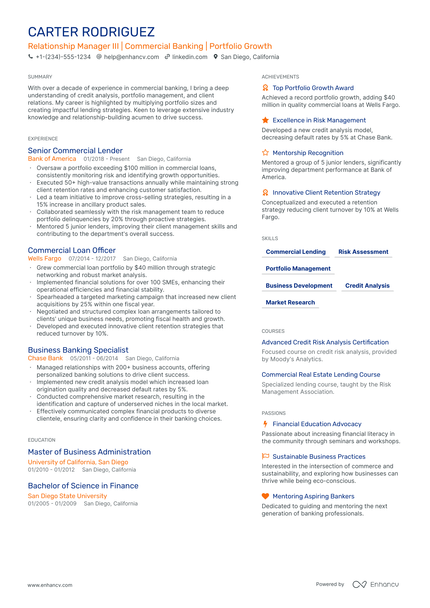 5 Relationship Manager Resume Examples & Guide for 2024