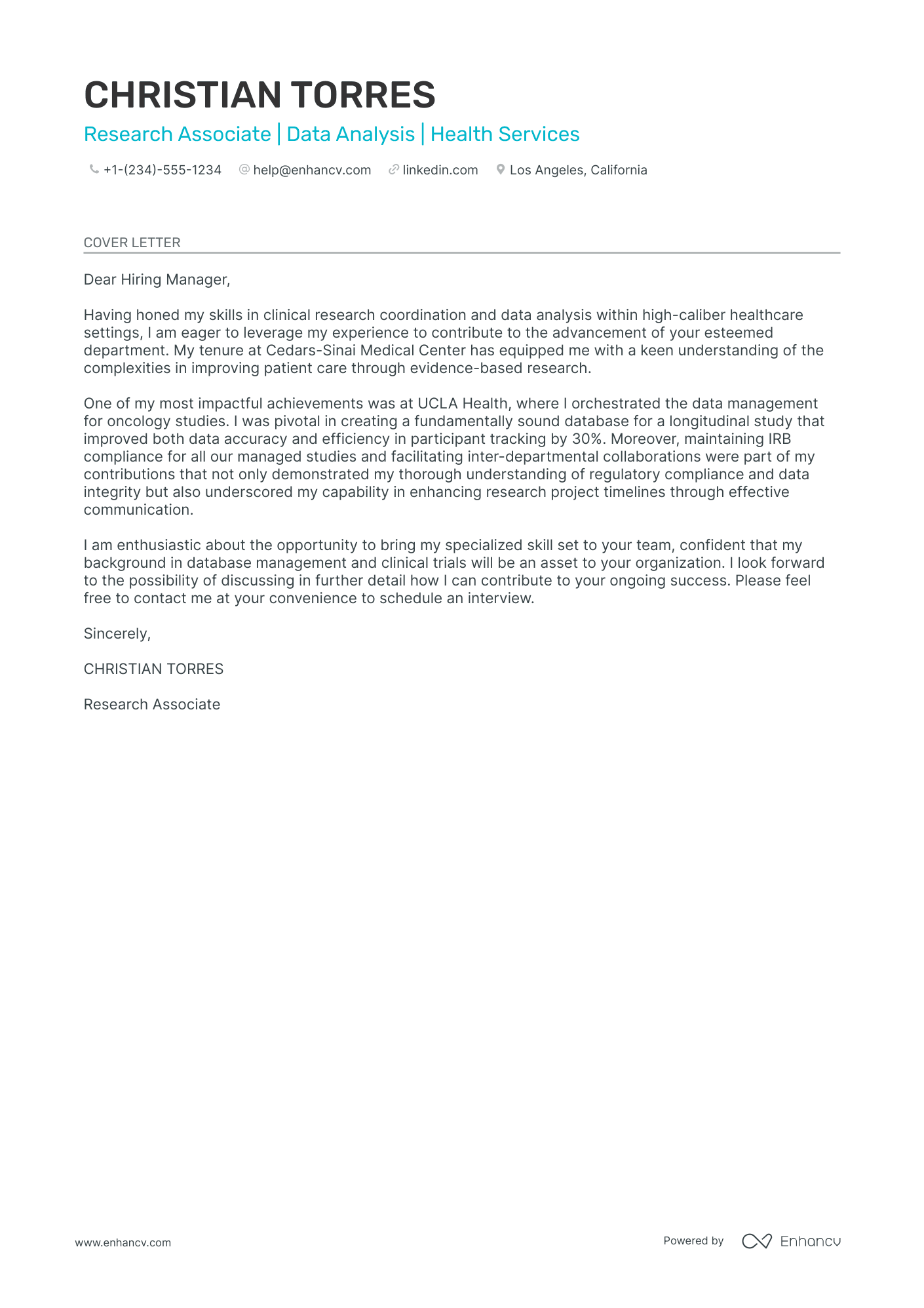 11 Professional Research Assistant Cover Letter Examples and Template ...