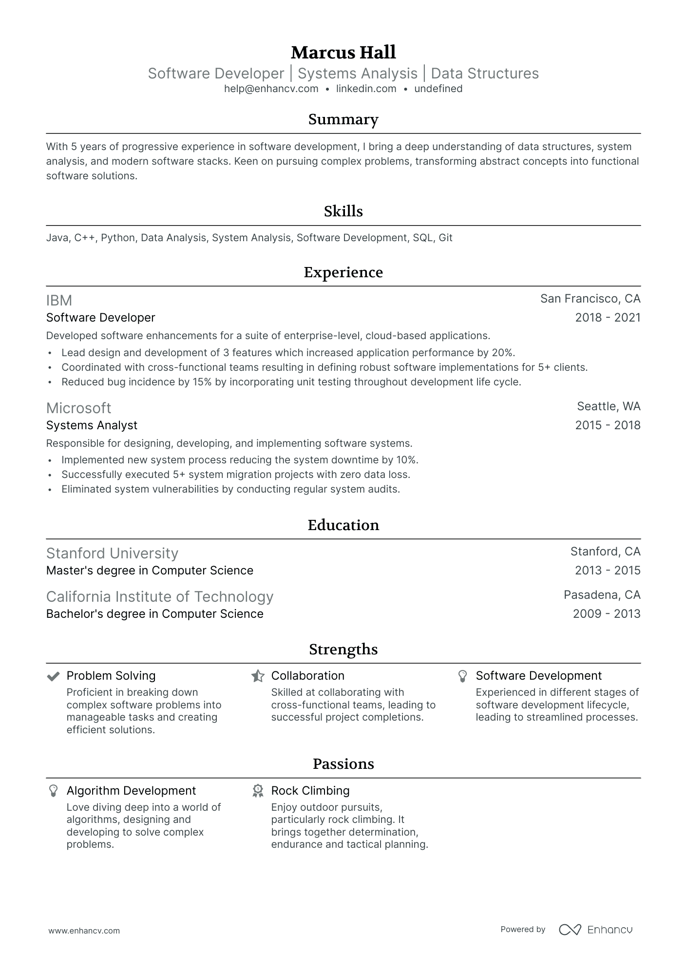 10 Computer Science Internship Resume Examples & Guide for 2025