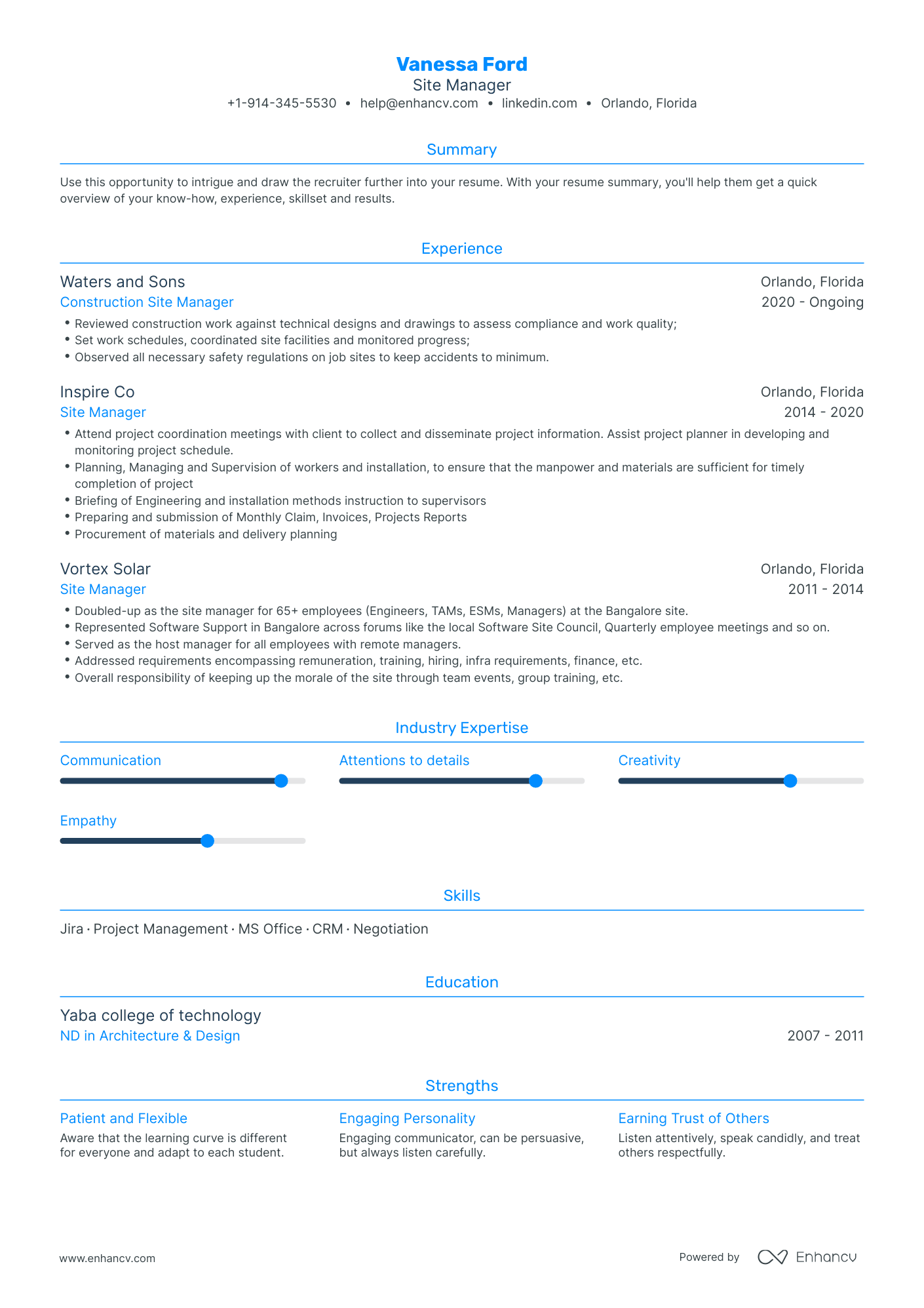 5 Site Manager Resume Examples & Guide for 2023
