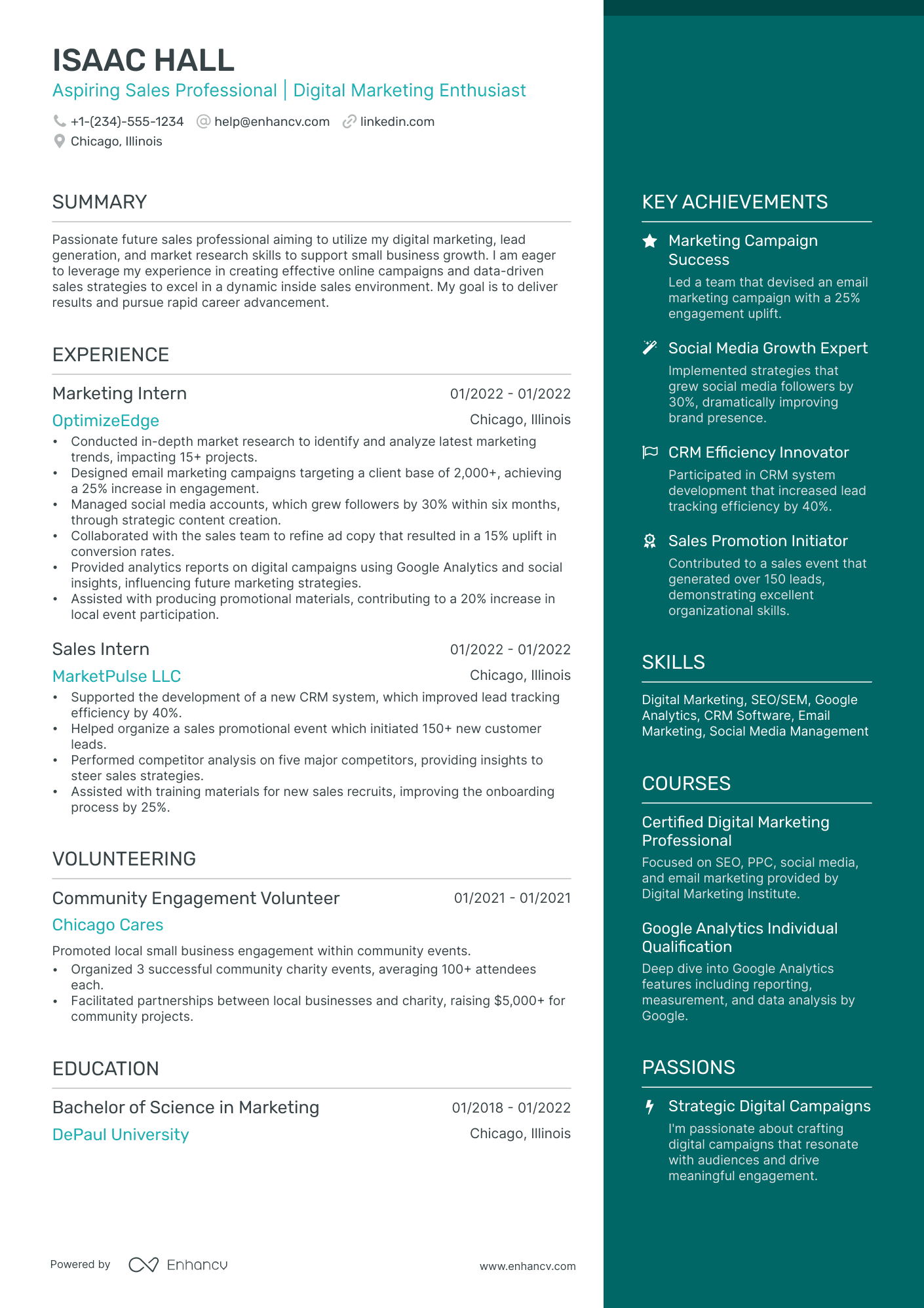 10 Entry-level Digital Marketing Resume Examples & Guide For 2025