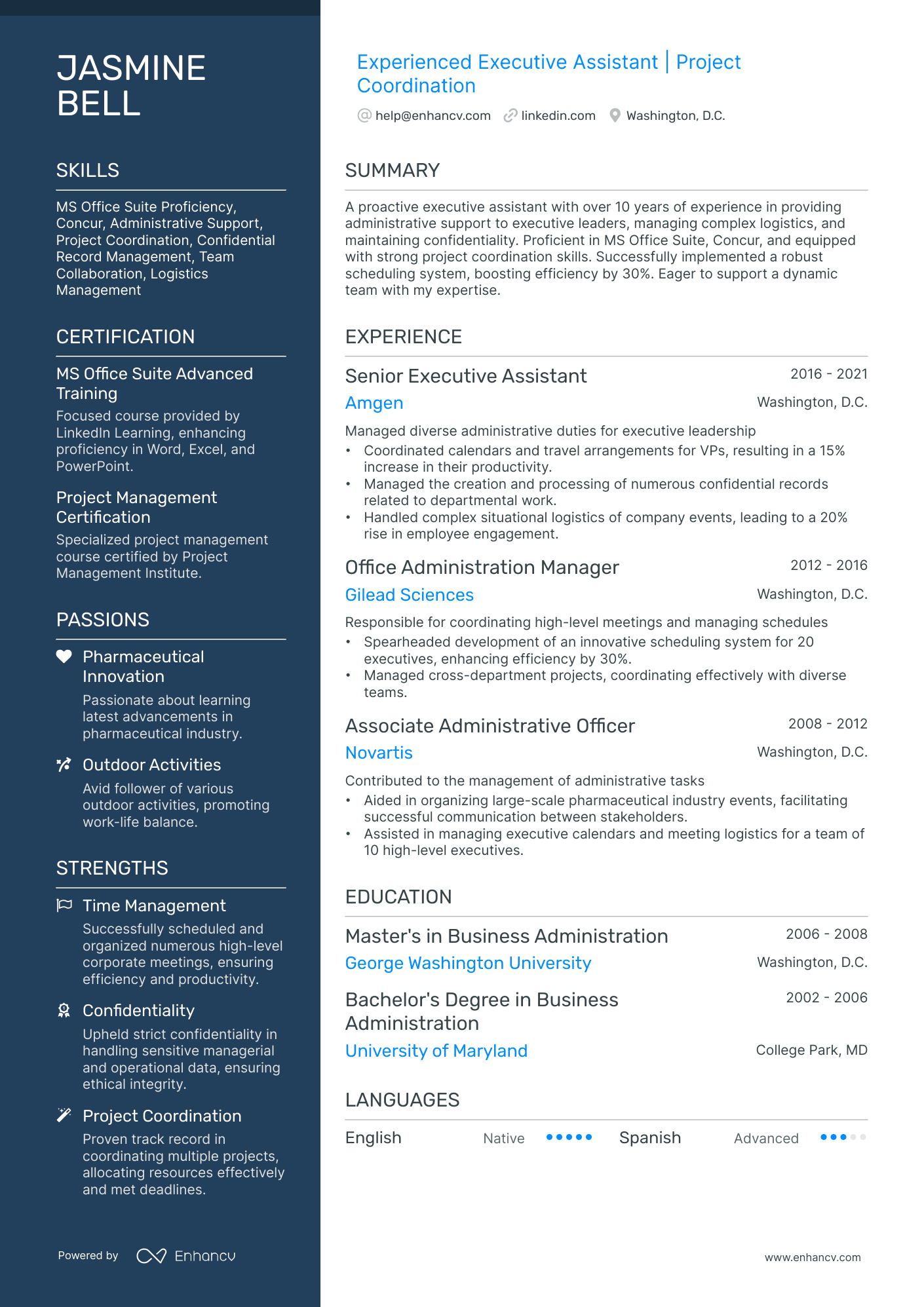 10 Senior Administrative Assistant Resume Examples & Guide for 2026