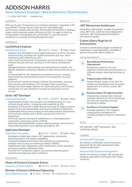 10 Junior Web Developer Resume Examples & Guide for 2025