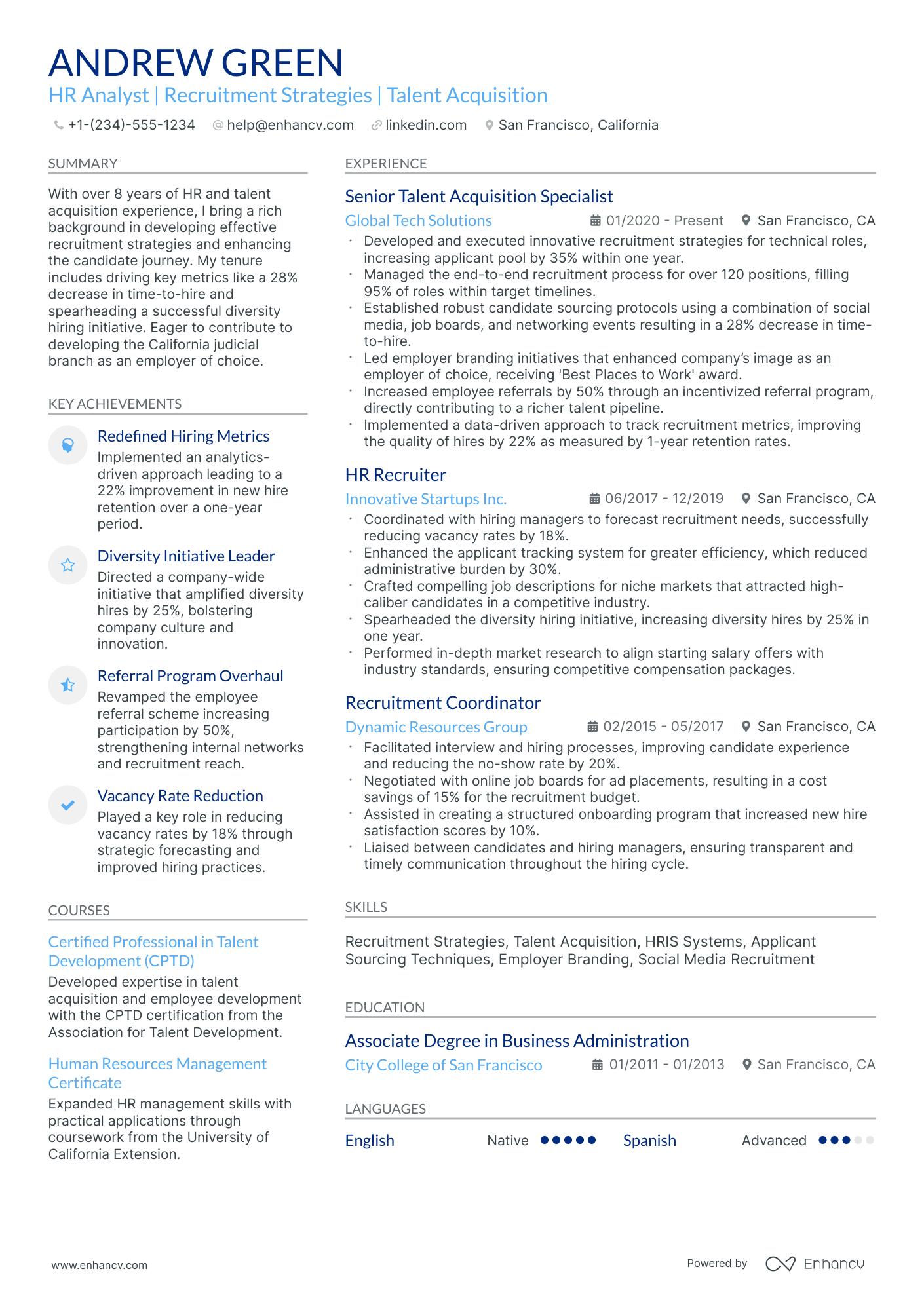 10 HR Analyst Resume Examples & Guide for 2026
