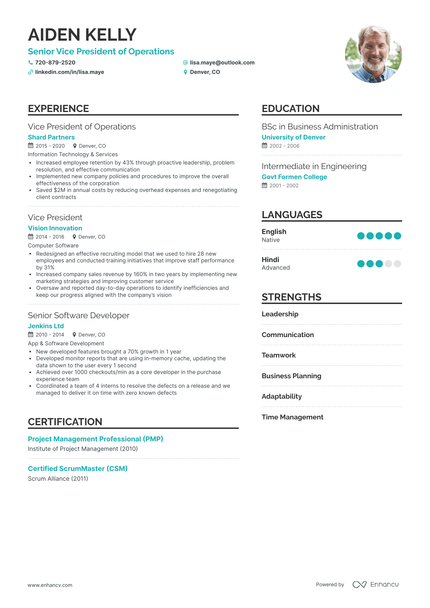 5 Vice President Resume Examples & Guide for 2023