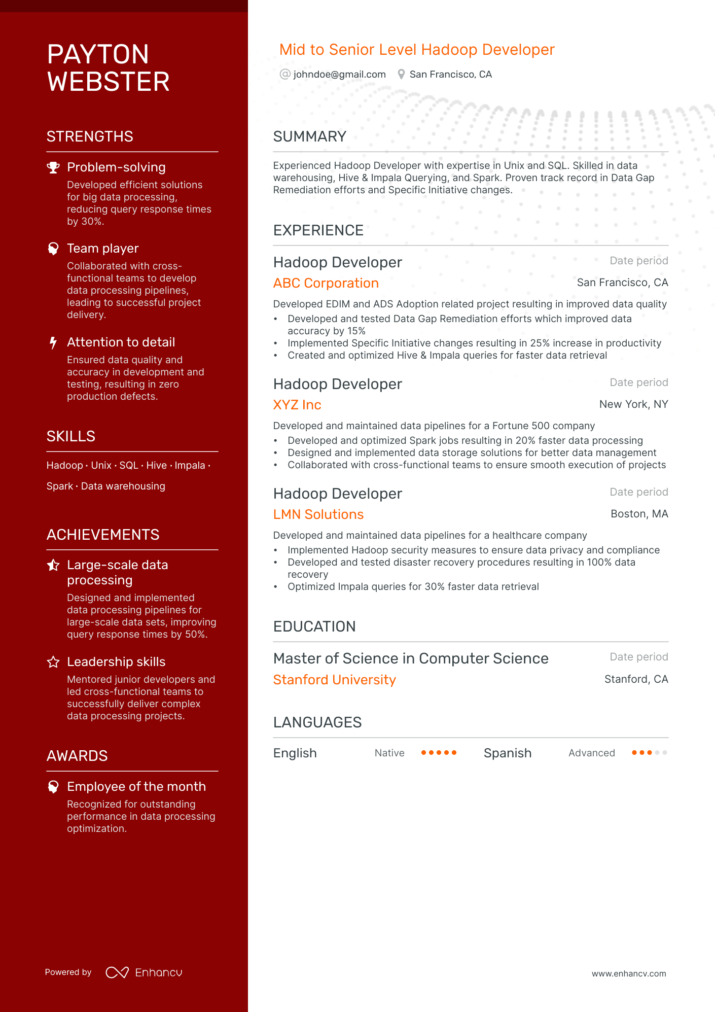 24 Web Developer Resume Examples & Guide for 2024