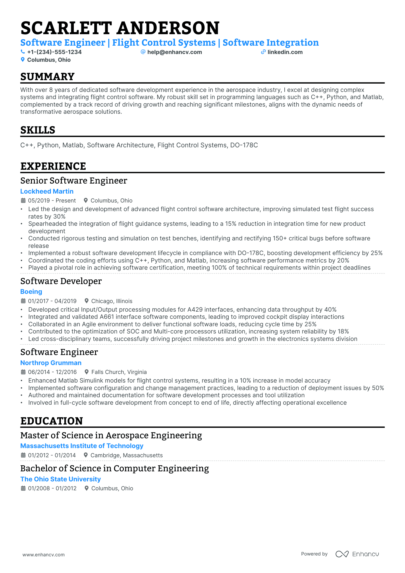 10 Embedded Software Engineer Resume Examples & Guide for 2025
