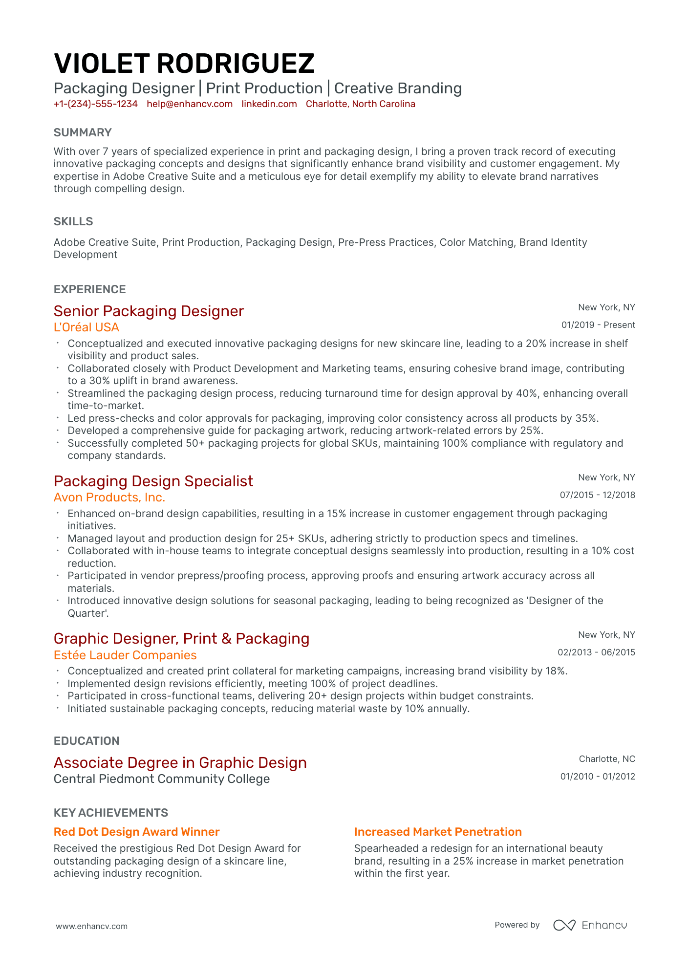 10 Packaging Designer Resume Examples & Guide for 2026