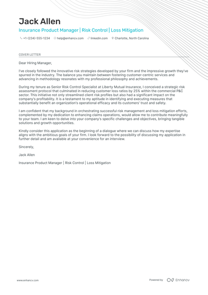 5 Professional Insurance Agent Cover Letter Examples and Template for ...