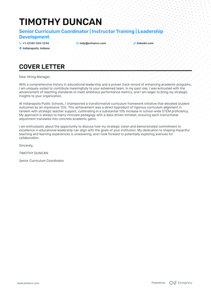 8 Professional Academic Cover Letter Examples and Template for 2024 ...