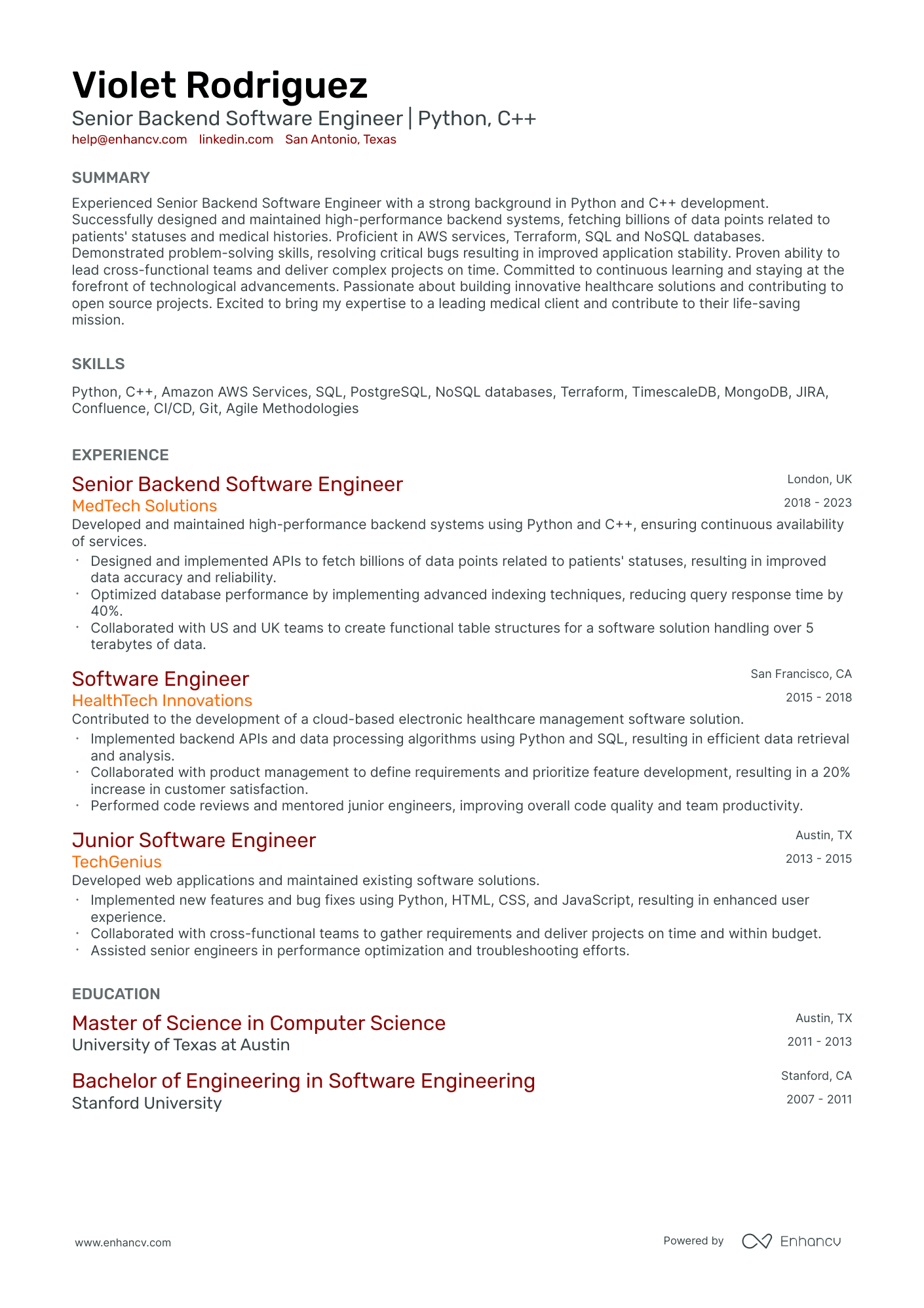 10 AWS Developer Resume Examples & Guide for 2025