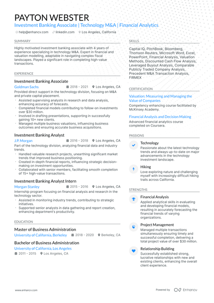 10 Investment Banking Associate Resume Examples, Templates & Guide for 2026